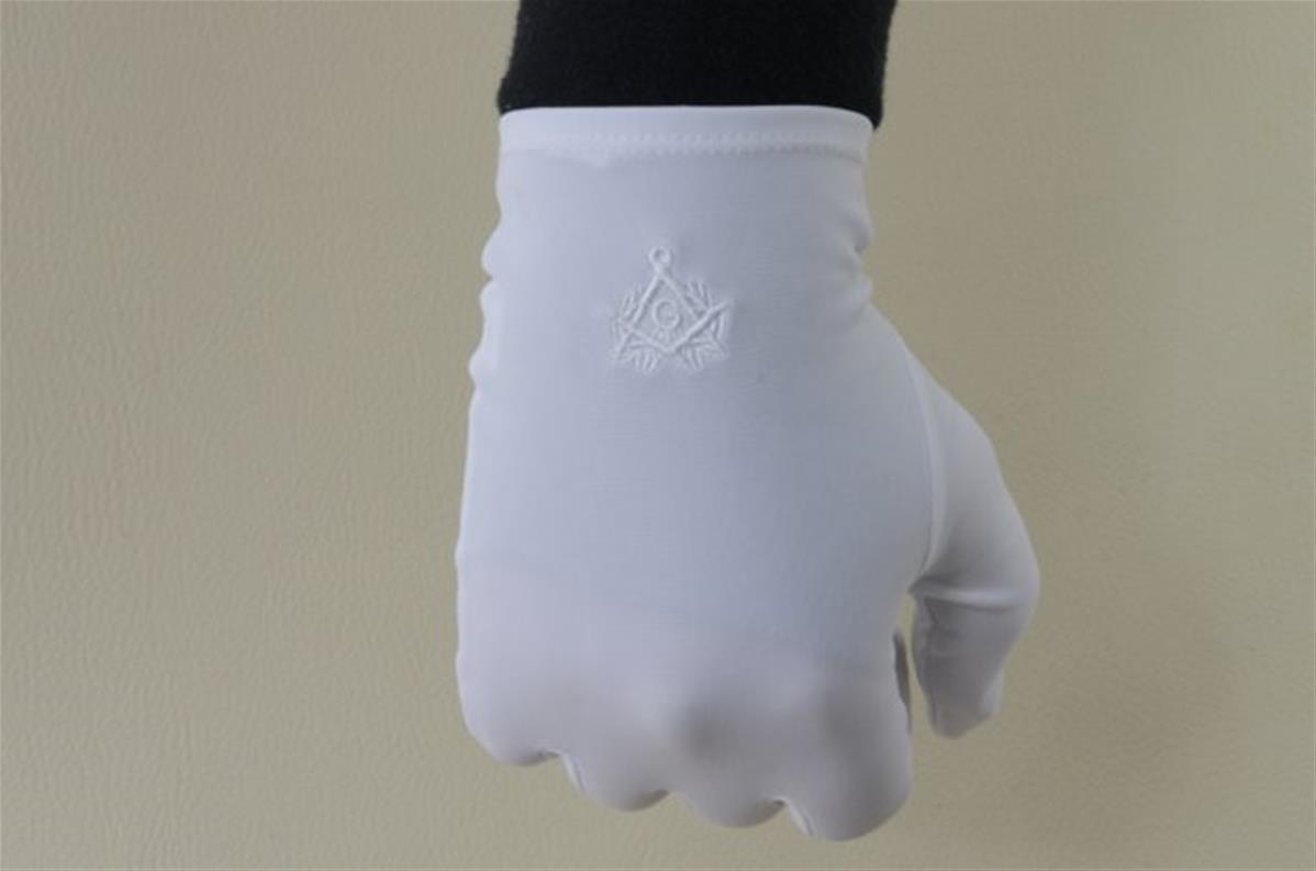 Gants Blancs Maçonniques Brodés pour franc maçon - jakin-boaz.net